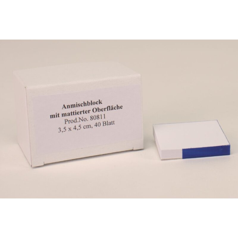 Anmischblock mattiert 3,5x4,5cm 12St, 22,12