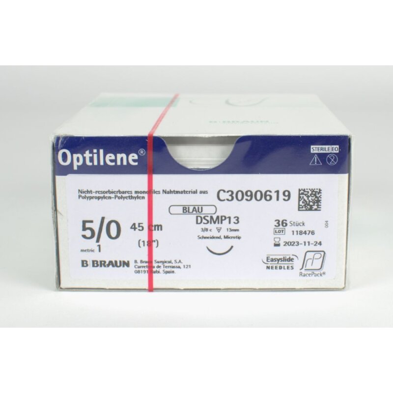 Optilene blau 5/0 DSMP13 45cm 3Dtz, 277,65
