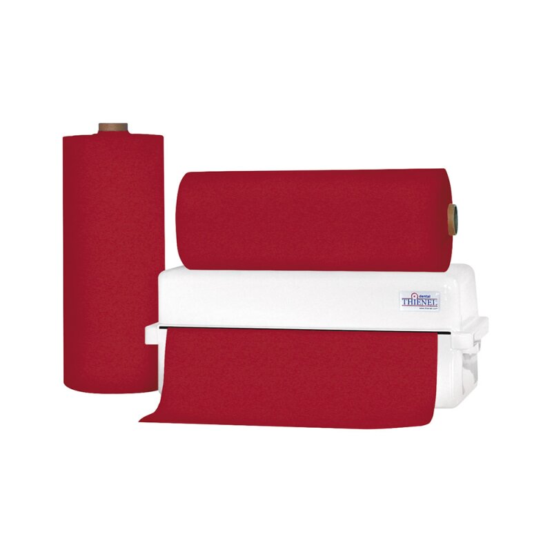 Patientenumhang/Einmalumhang mit Zellstoff 3901, bordeaux, Rolle 80 ...