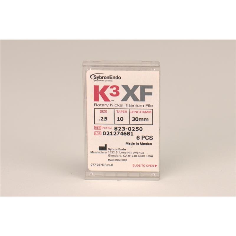 K3 XF NiTi File .25/.10 30mm 6St, 44,01