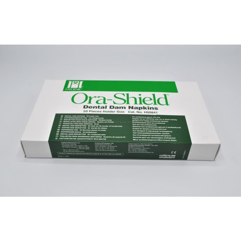 Ora-Shield Kofferdamservietten groß, 50 Stück, 27,89