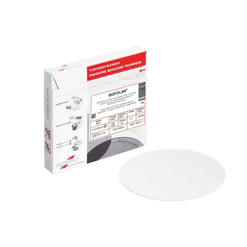 Isofolan-Folie 0,1x120mm rund, 100 Stück, 26,76