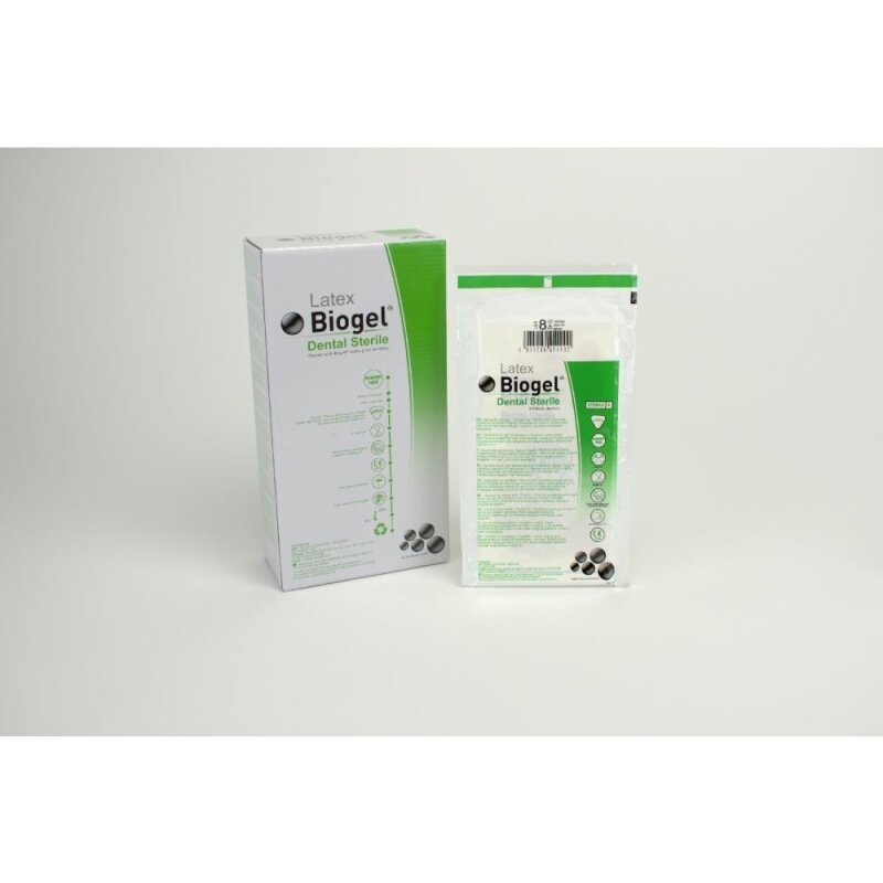 Biogel D steril, Größe 8, 10 Paar, 15,39