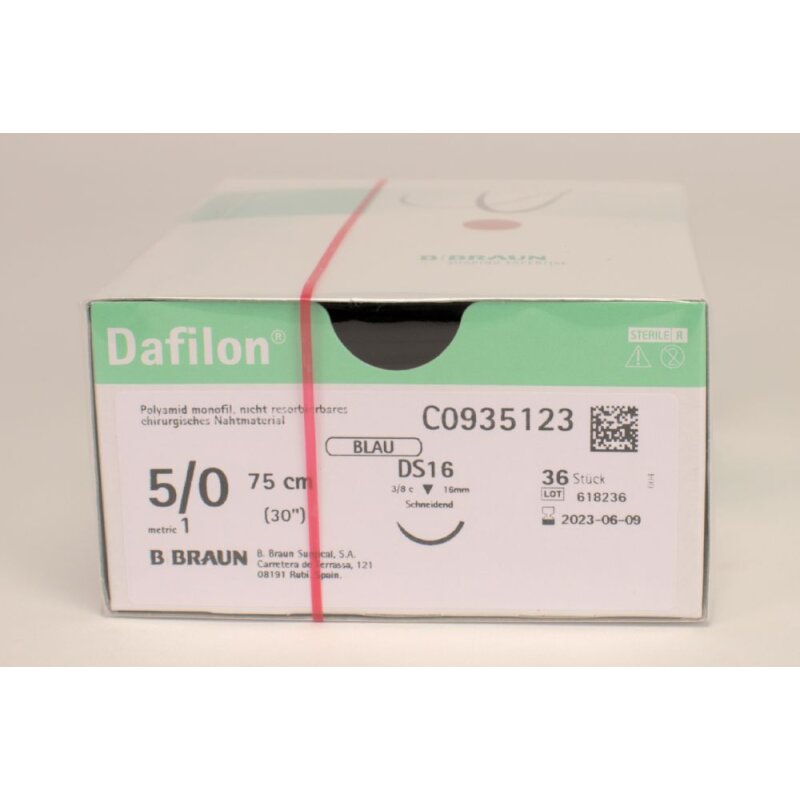 Dafilon blau 5/0 DS16 75cm 3Dtz, 109,59
