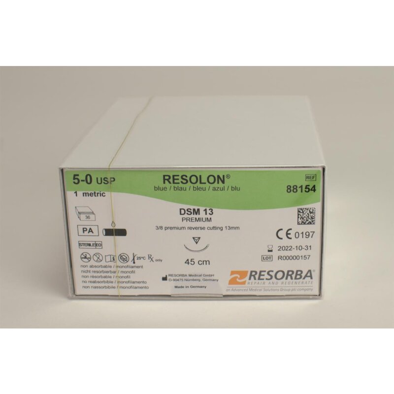 Resolon Monofil blau 5/0 DSM13 36 Stk, 145,57
