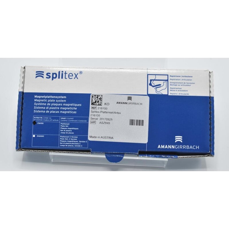 Amann Girrbach Splitex-Plattenset/Artex, 1 Set, 236,12