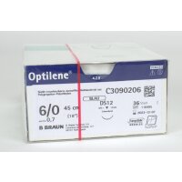 Optilene blau 6/0 DS12 45cm 3Dtz, 175,41