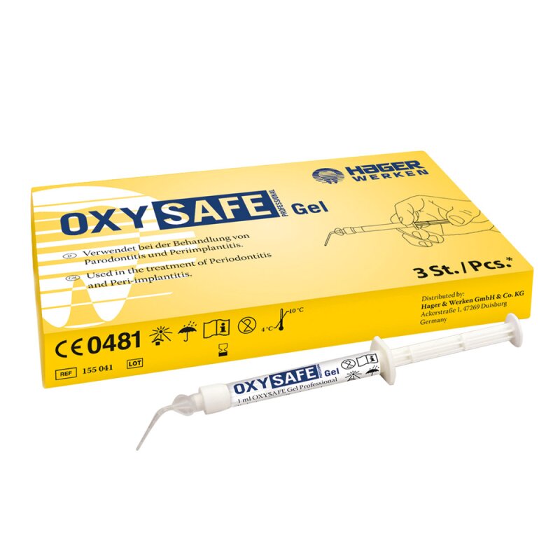 OXYSAFE Professional Gel Spritze, 3 Stück, 107,46