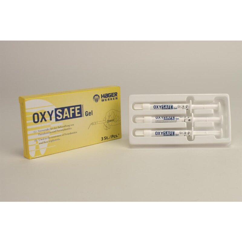 OXYSAFE Professional Gel Spritze, 3 Stück, 107,46