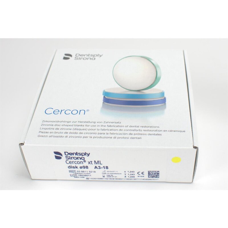 Cercon xt ML A3 disk 98 18 St, 206,53